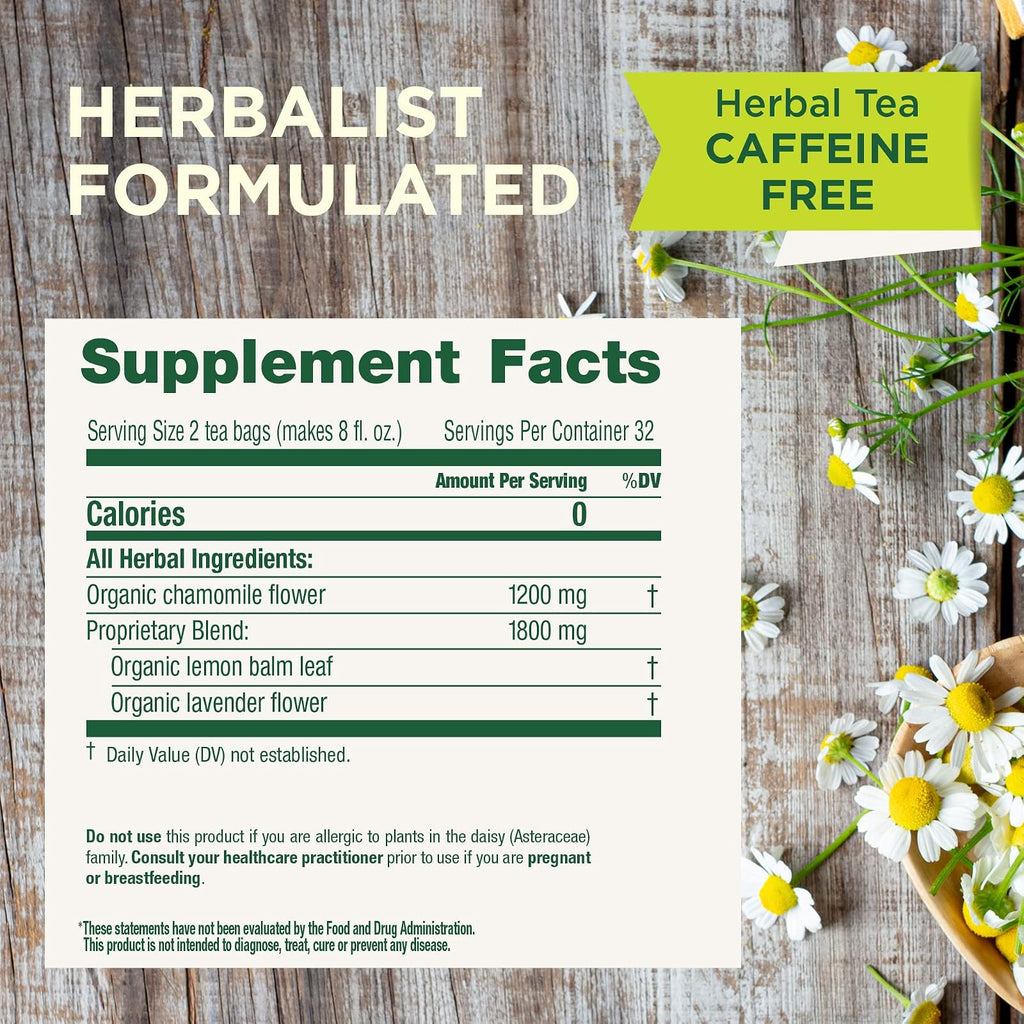 herbal detox tea with chamomile