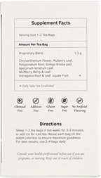 Herbal detox tea with chamomile