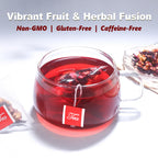 Herbal detox tea with cranberries