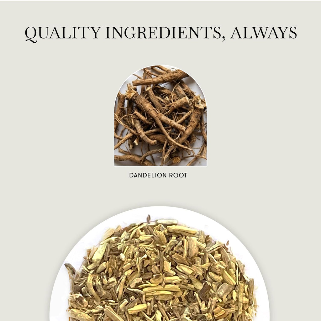 herbal detox tea with dandelion root