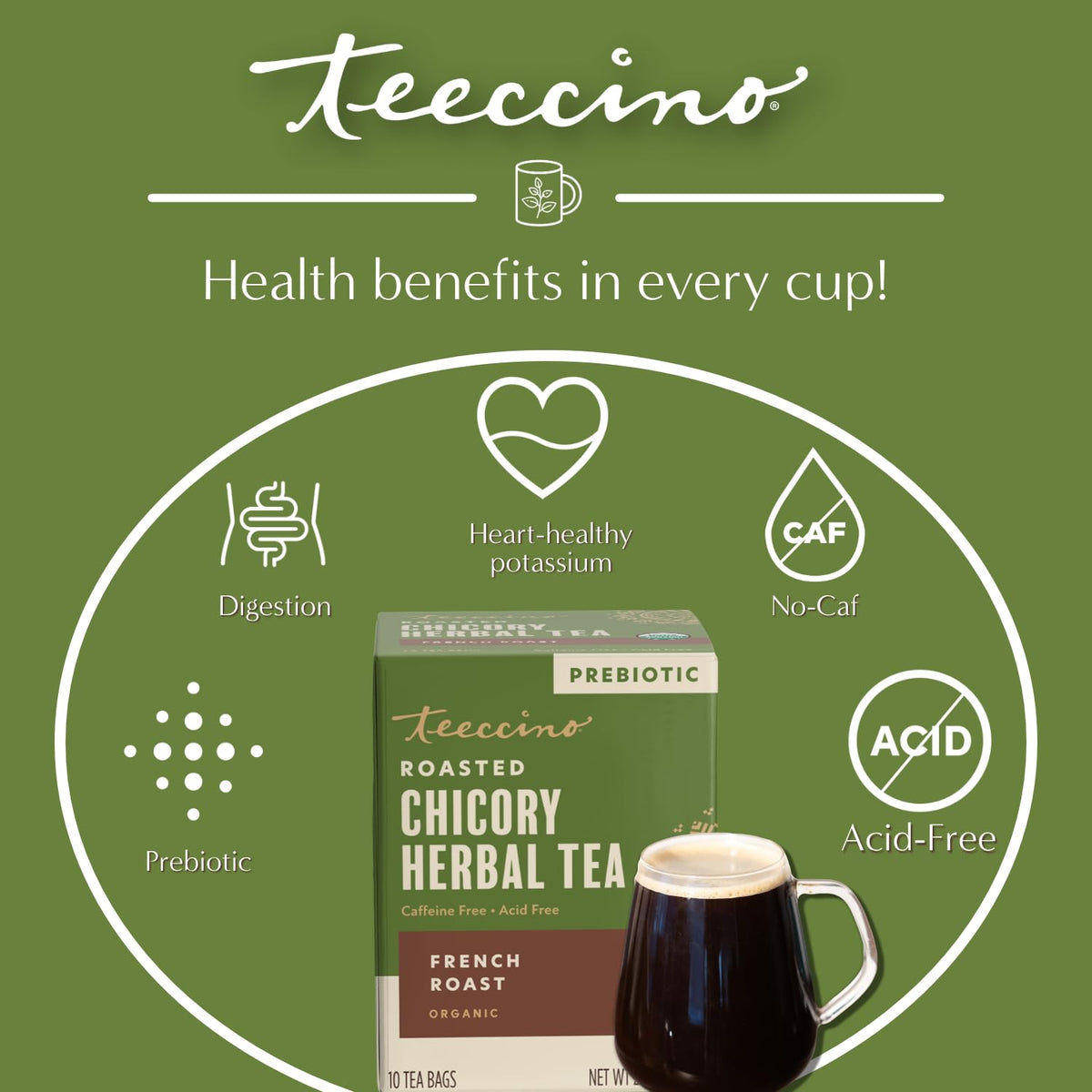 herbal detox tea with dandelion