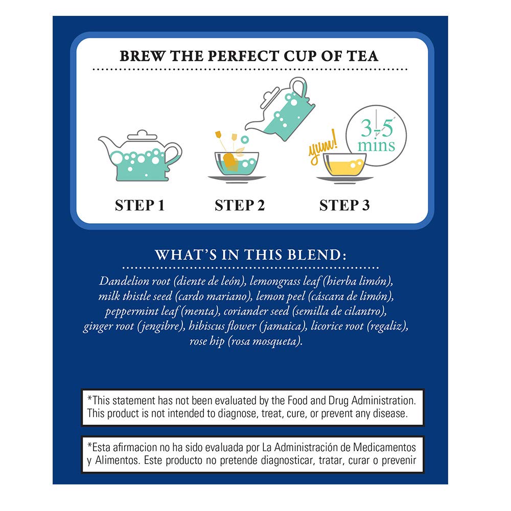 herbal detox tea with dandelion