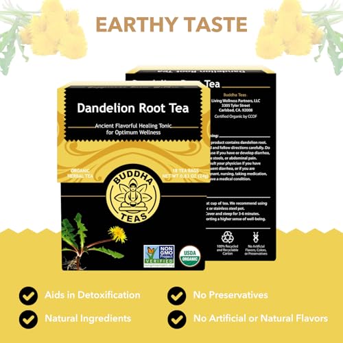 herbal detox tea with dandelion
