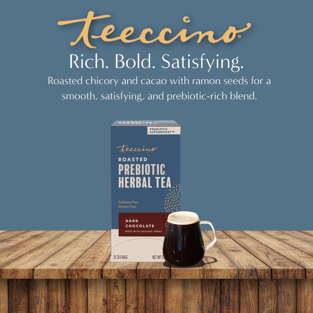 herbal detox tea with dark chocolate