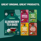 herbal detox tea with elderberry flavor