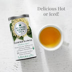 herbal detox tea with elderflower
