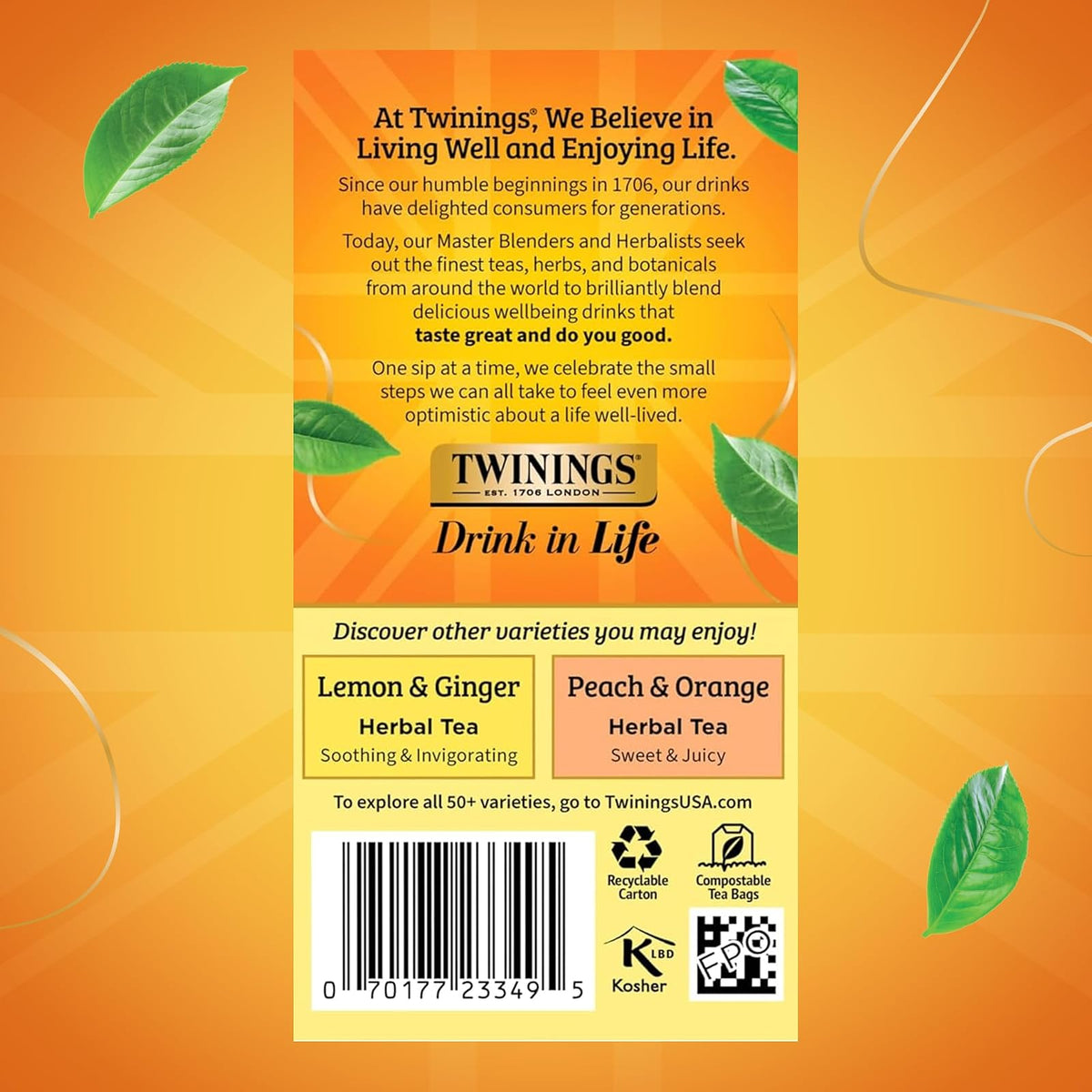 herbal detox tea with fruity flavour