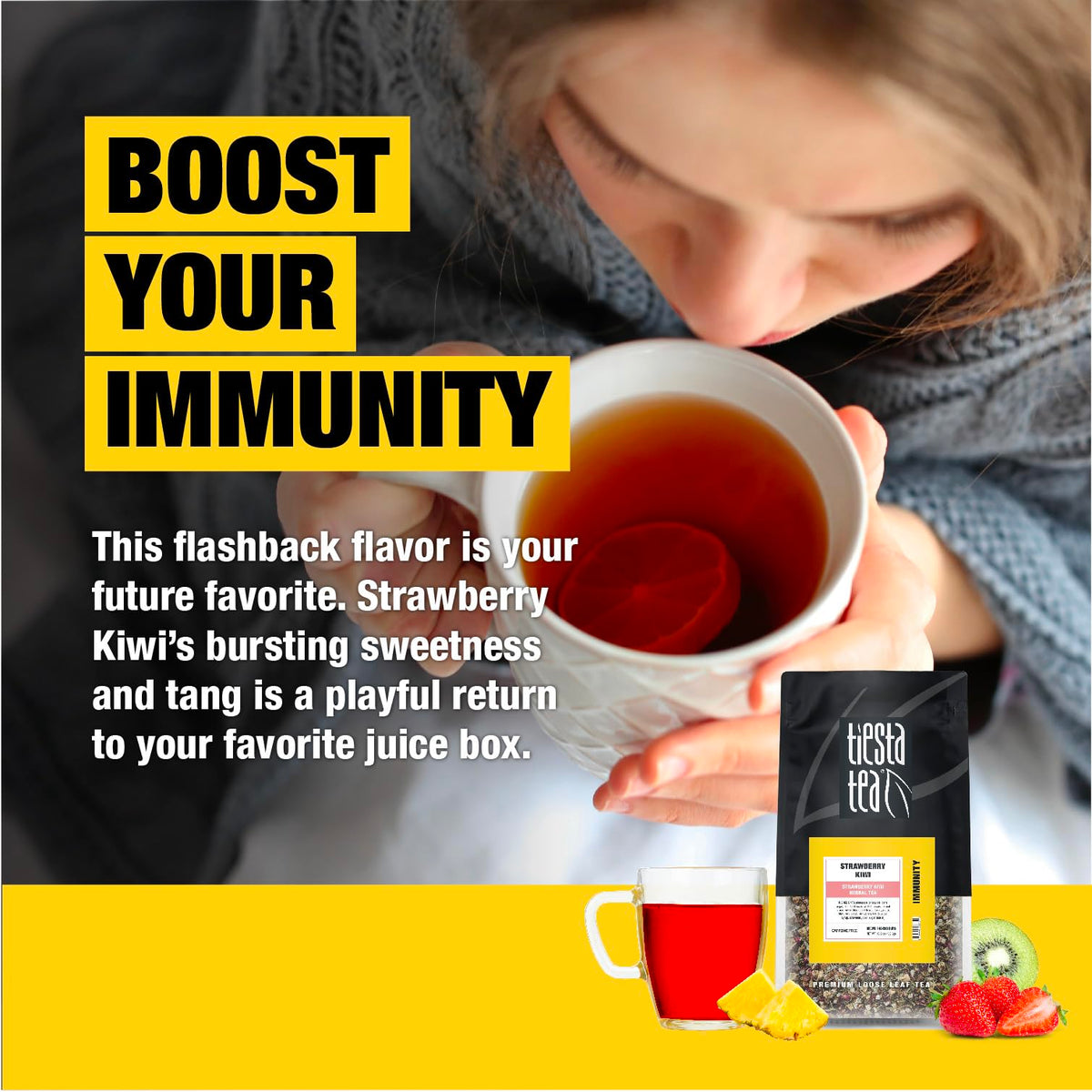 herbal detox tea with fruity flavour