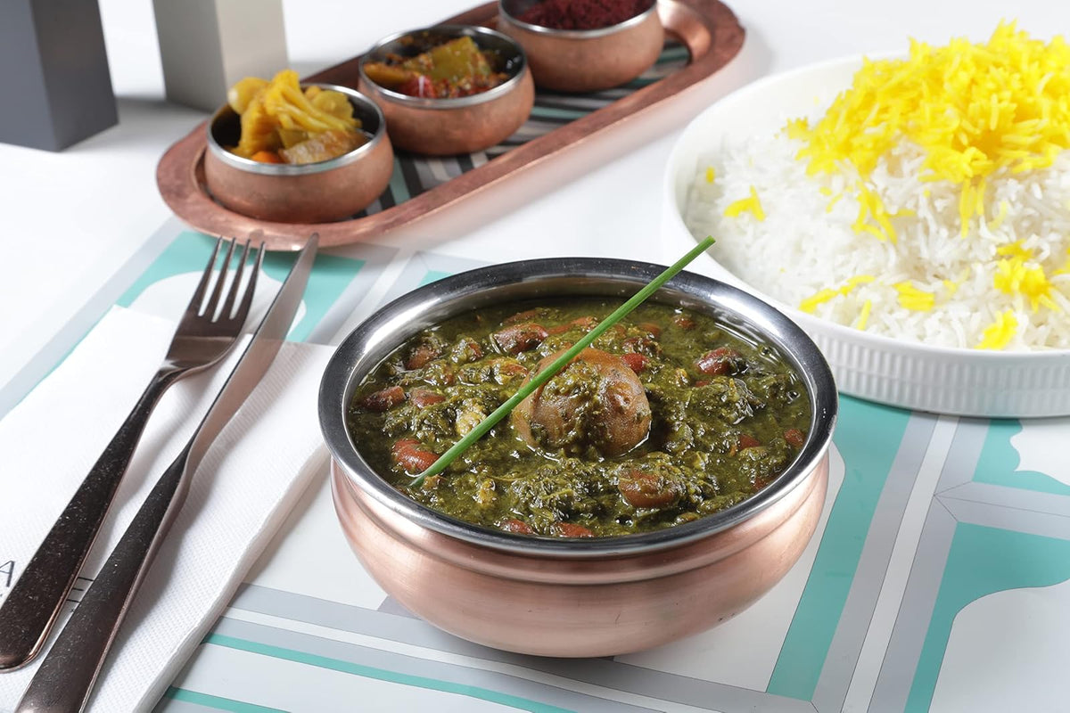 Herbal detox tea with Ghormeh-Sabzi