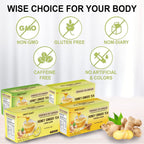 Herbal detox tea with ginger