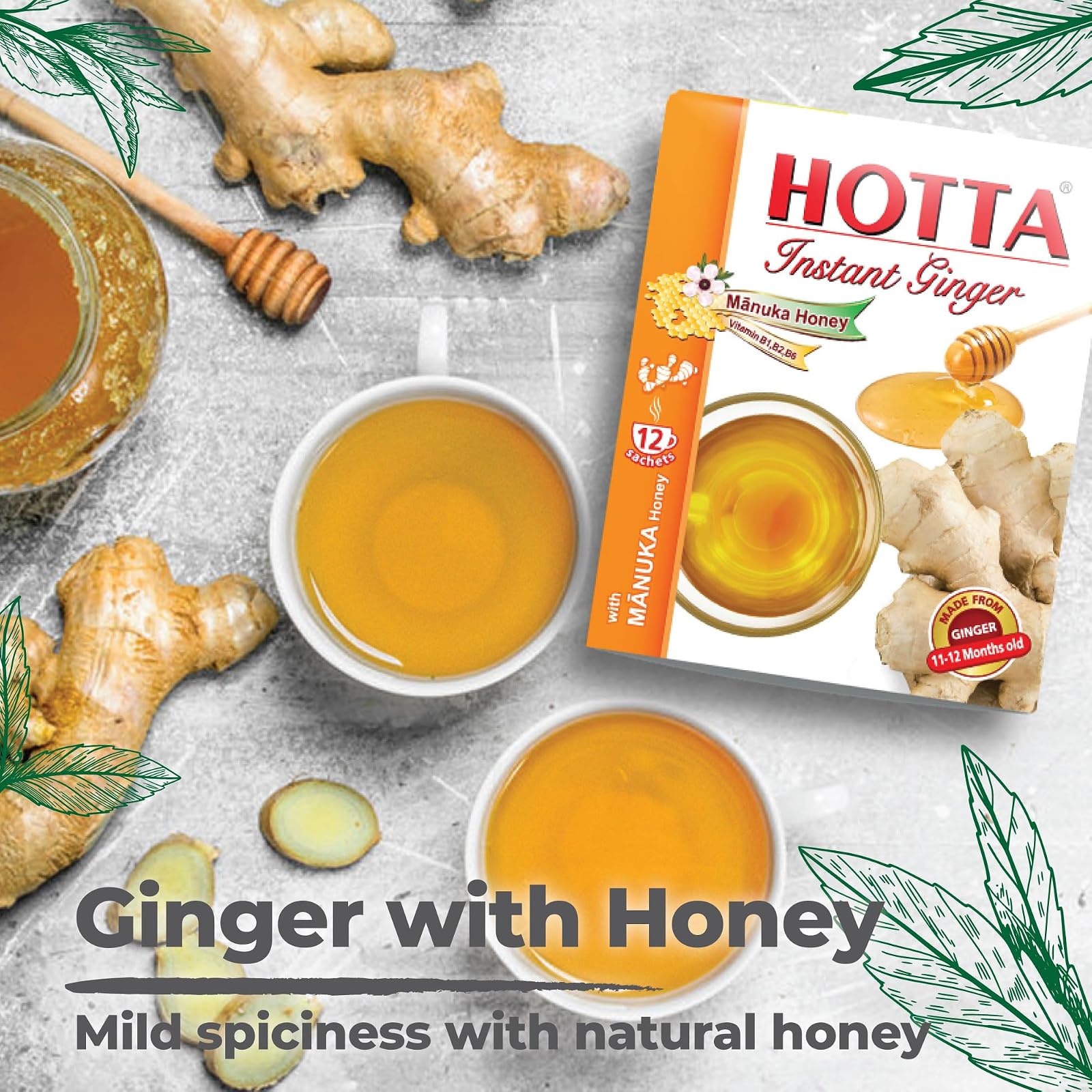 herbal detox tea with ginger
