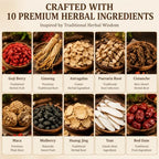 Herbal detox tea with ginseng benefits