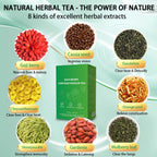 Herbal detox tea with goji berries