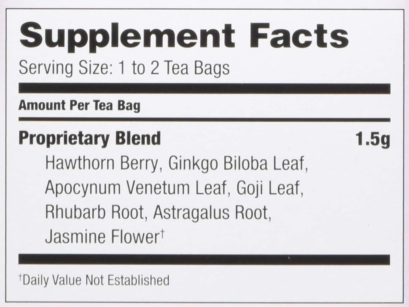 herbal detox tea with green tea extract