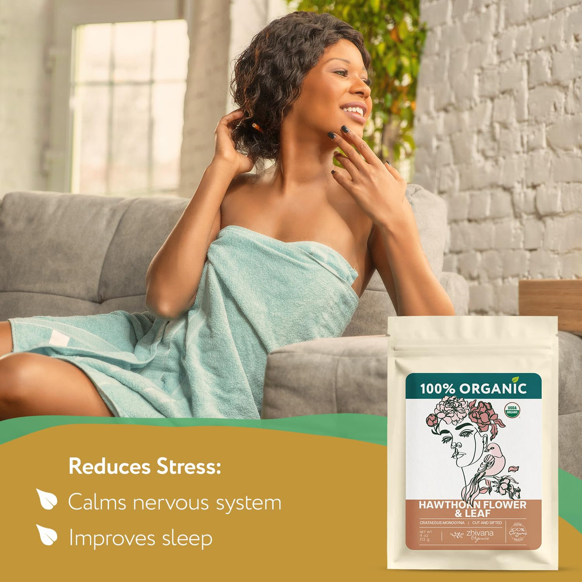 herbal detox tea with hawthorn