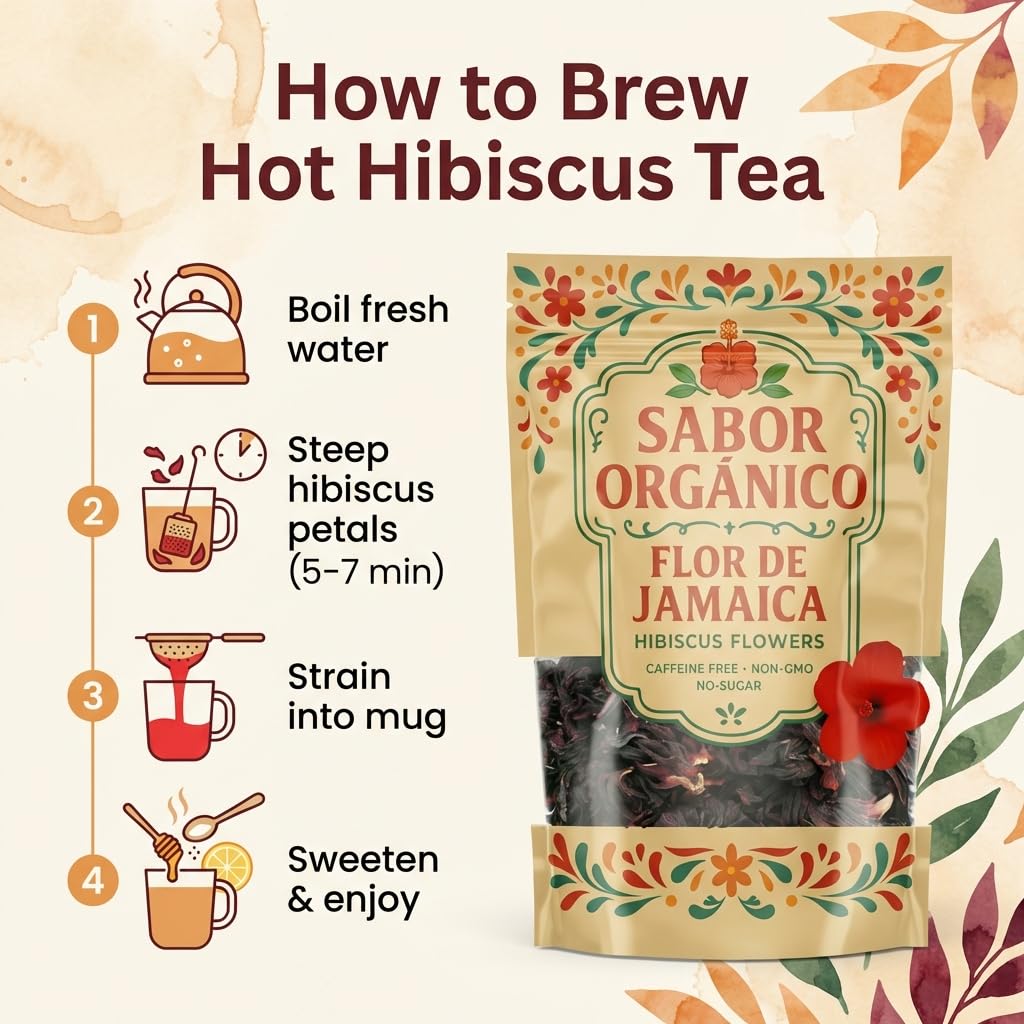herbal detox tea with hibiscus