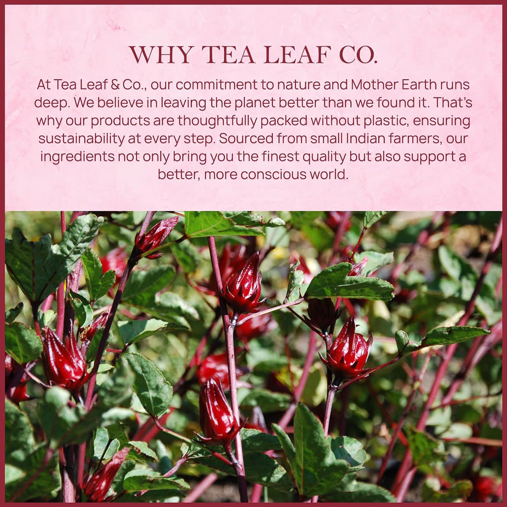 Herbal detox tea with hibiscus