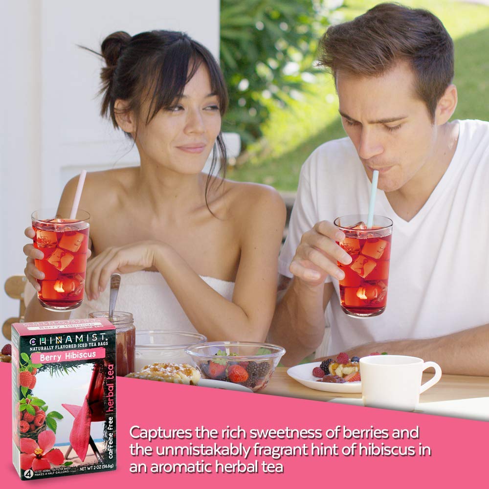 Herbal detox tea with hibiscus