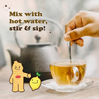 herbal detox tea with honey and ginger