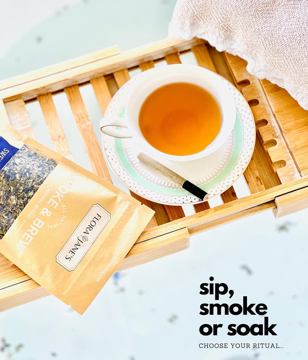 herbal detox tea with lavender
