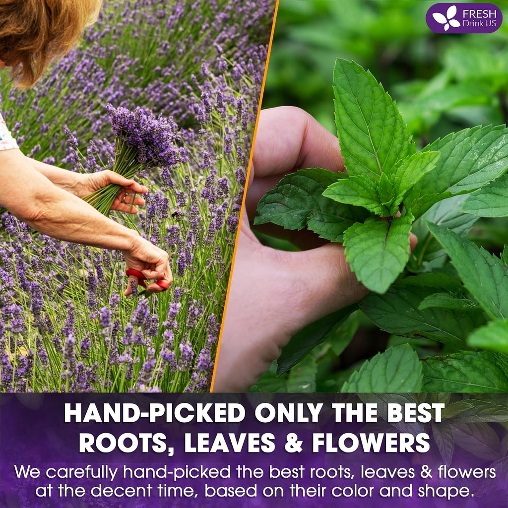 herbal detox tea with lavender