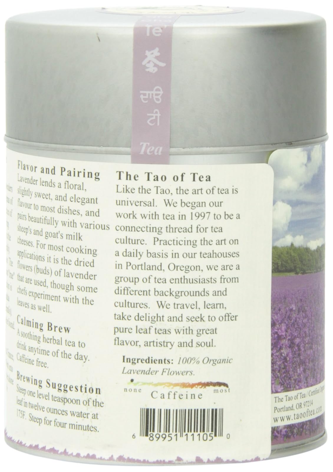 herbal detox tea with lavender