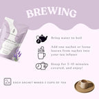herbal detox tea with lavender