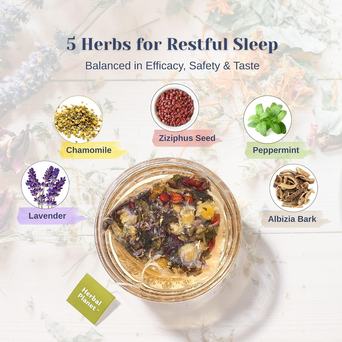 herbal detox tea with lavender