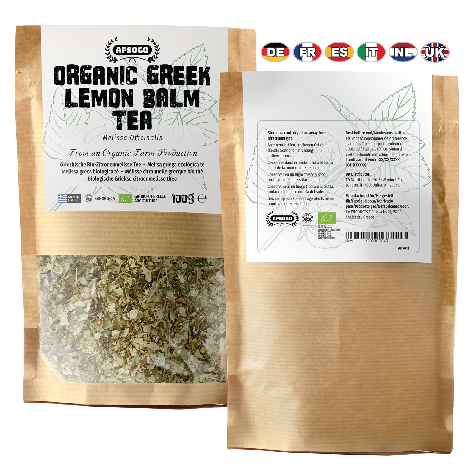 herbal detox tea with lemon balm
