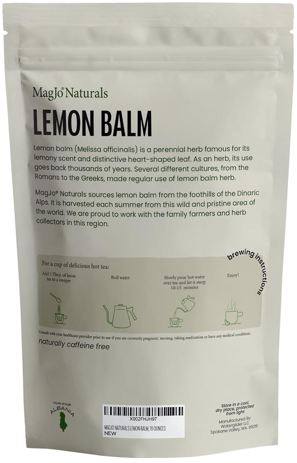 herbal detox tea with lemon balm