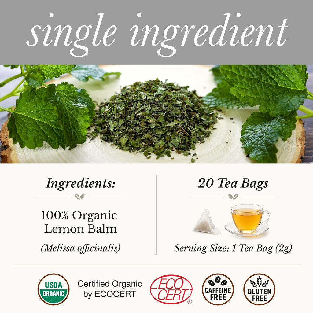 herbal detox tea with lemon balm