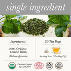 herbal detox tea with lemon balm