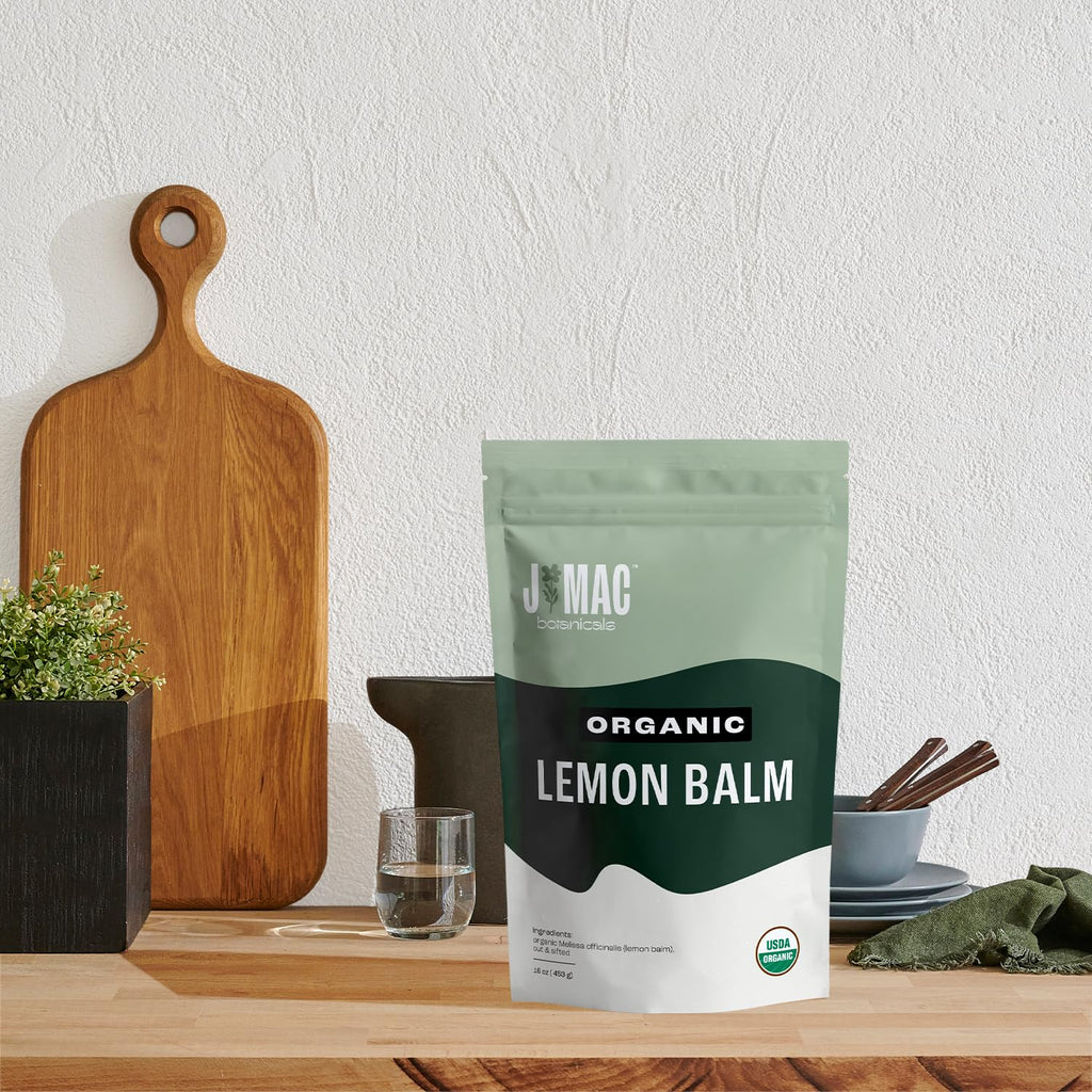 herbal detox tea with lemon balm