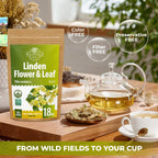 Herbal detox tea with linden
