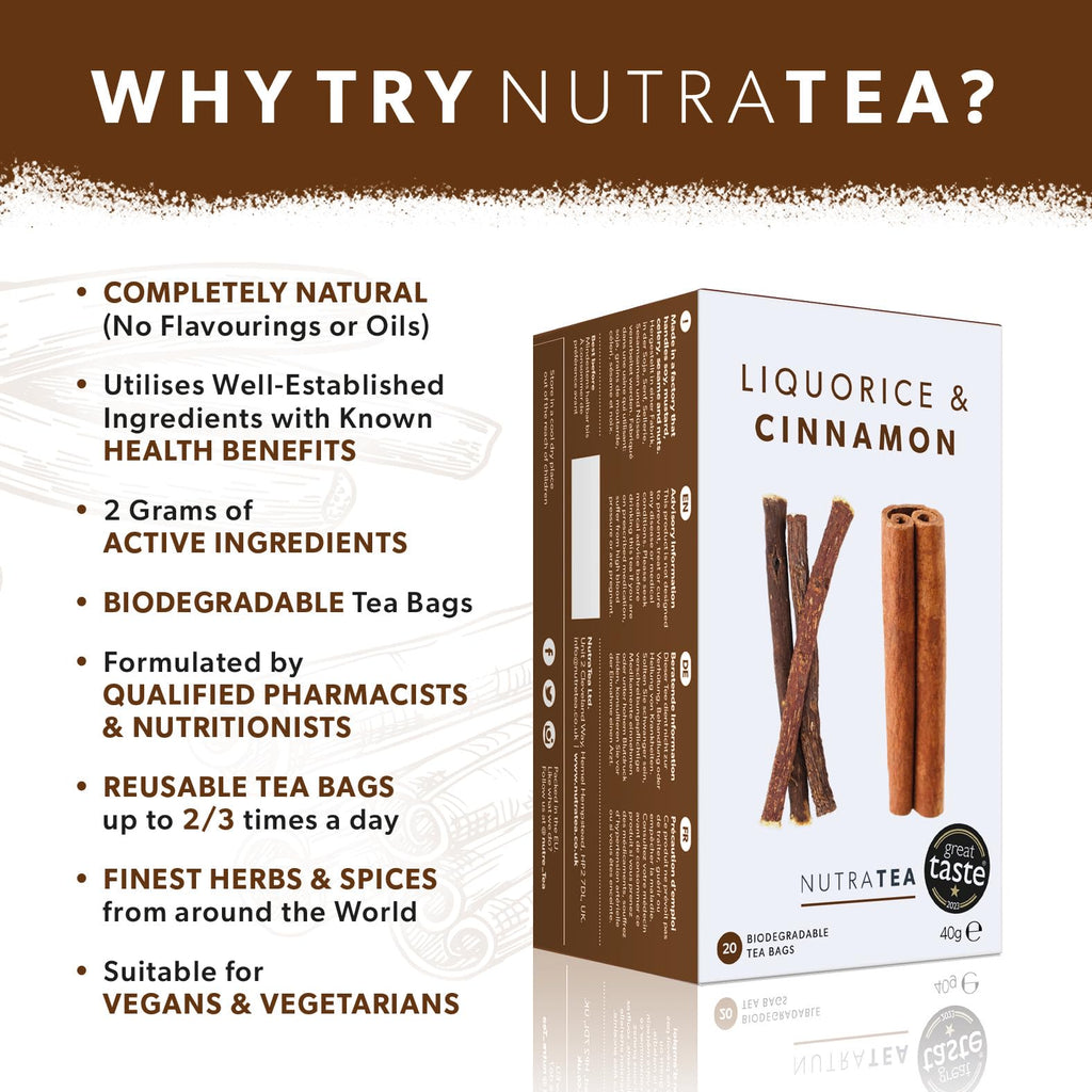 herbal detox tea with liquorice flavour