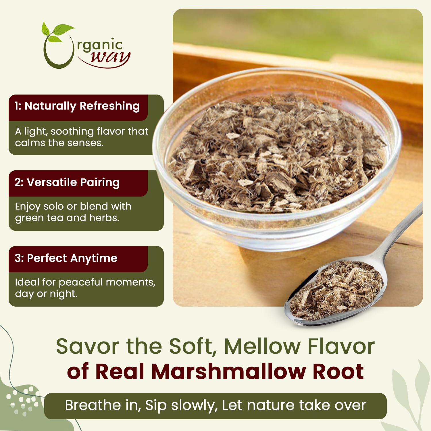 herbal detox tea with marshmallow root