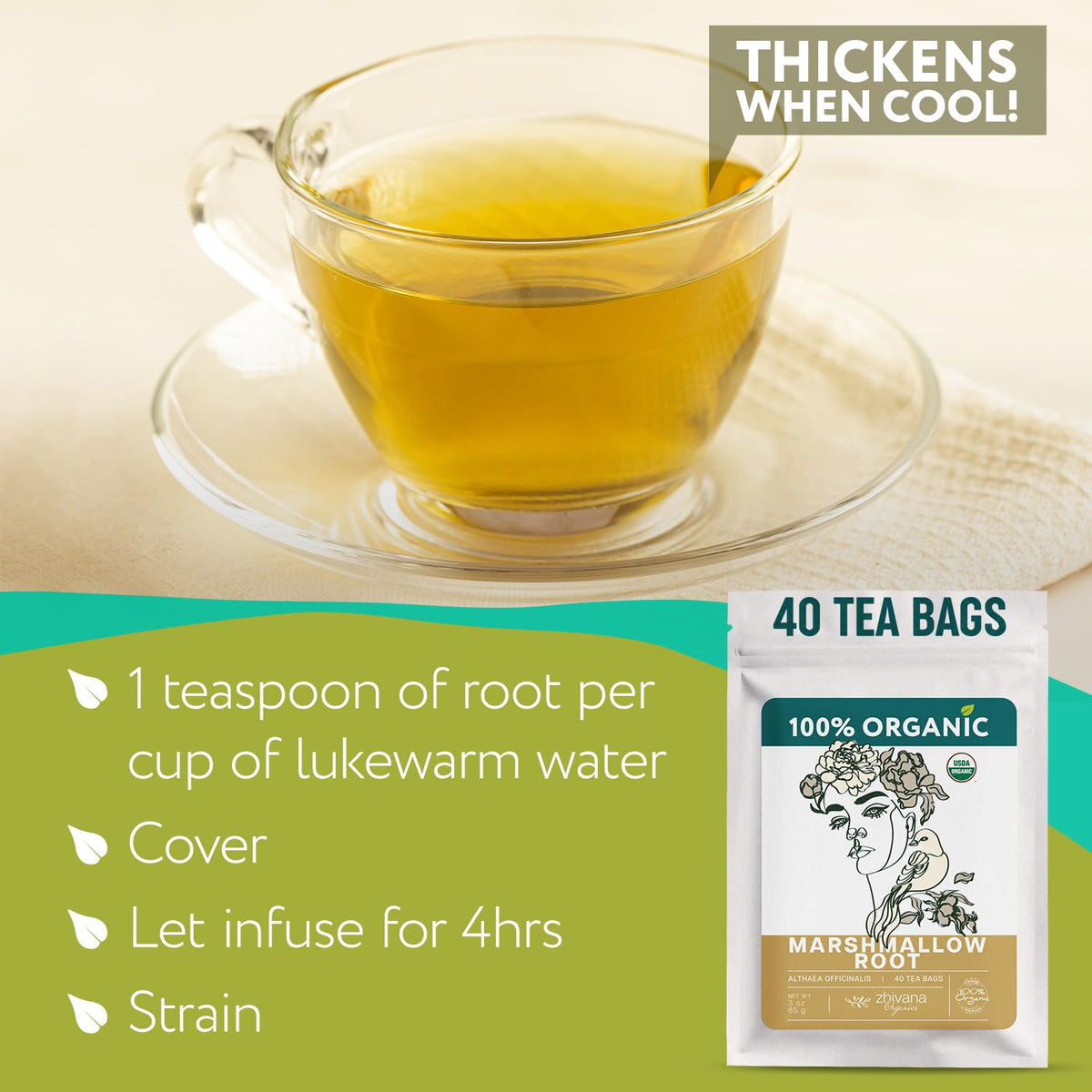 herbal detox tea with marshmallow root