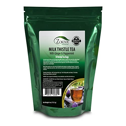 herbal detox tea with milk thistle