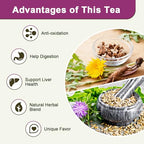 herbal detox tea with milk thistle