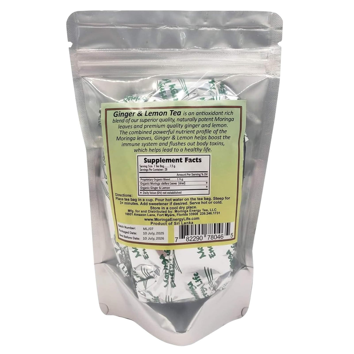 Herbal detox tea with moringa benefits