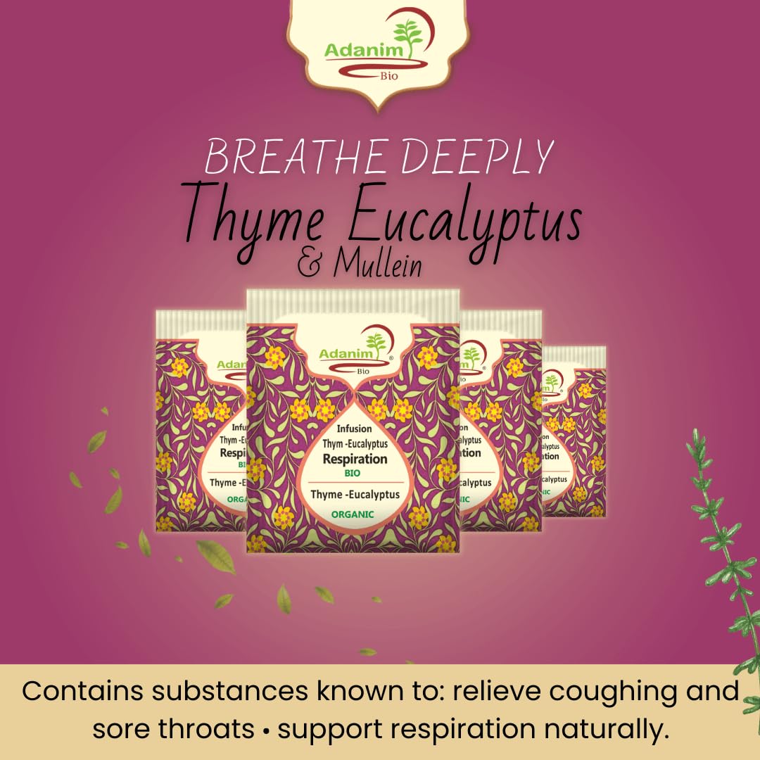 Herbal detox tea with mullein and thyme