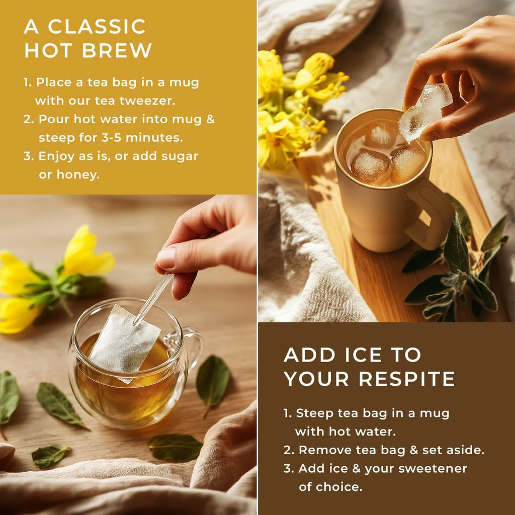 herbal detox tea with mullein leaf