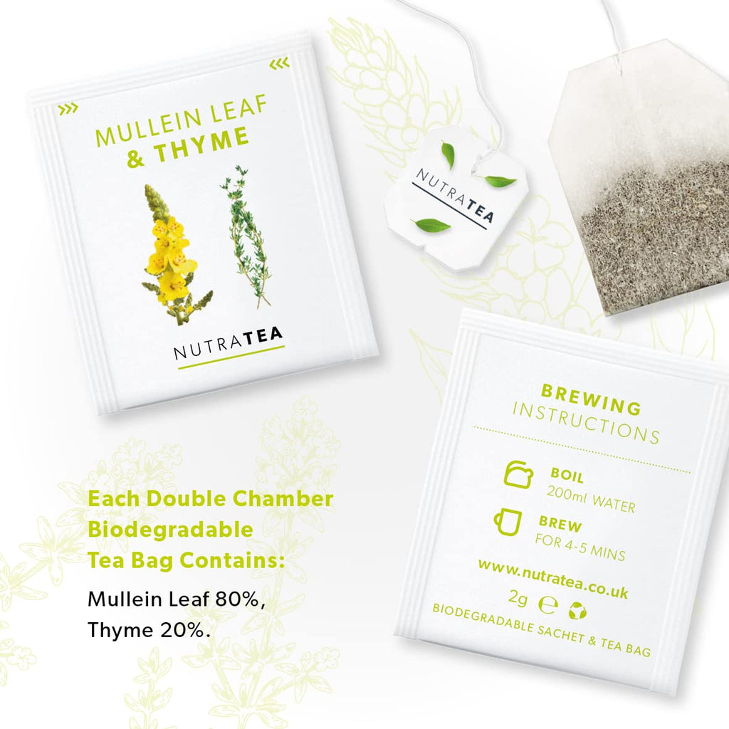 Herbal detox tea with mullein