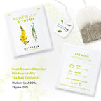Herbal detox tea with mullein