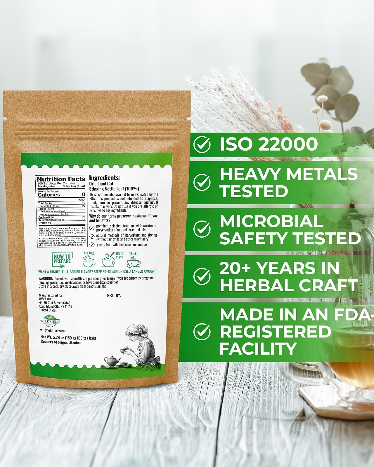 herbal detox tea with nettle