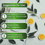 herbal detox tea with orange flavour