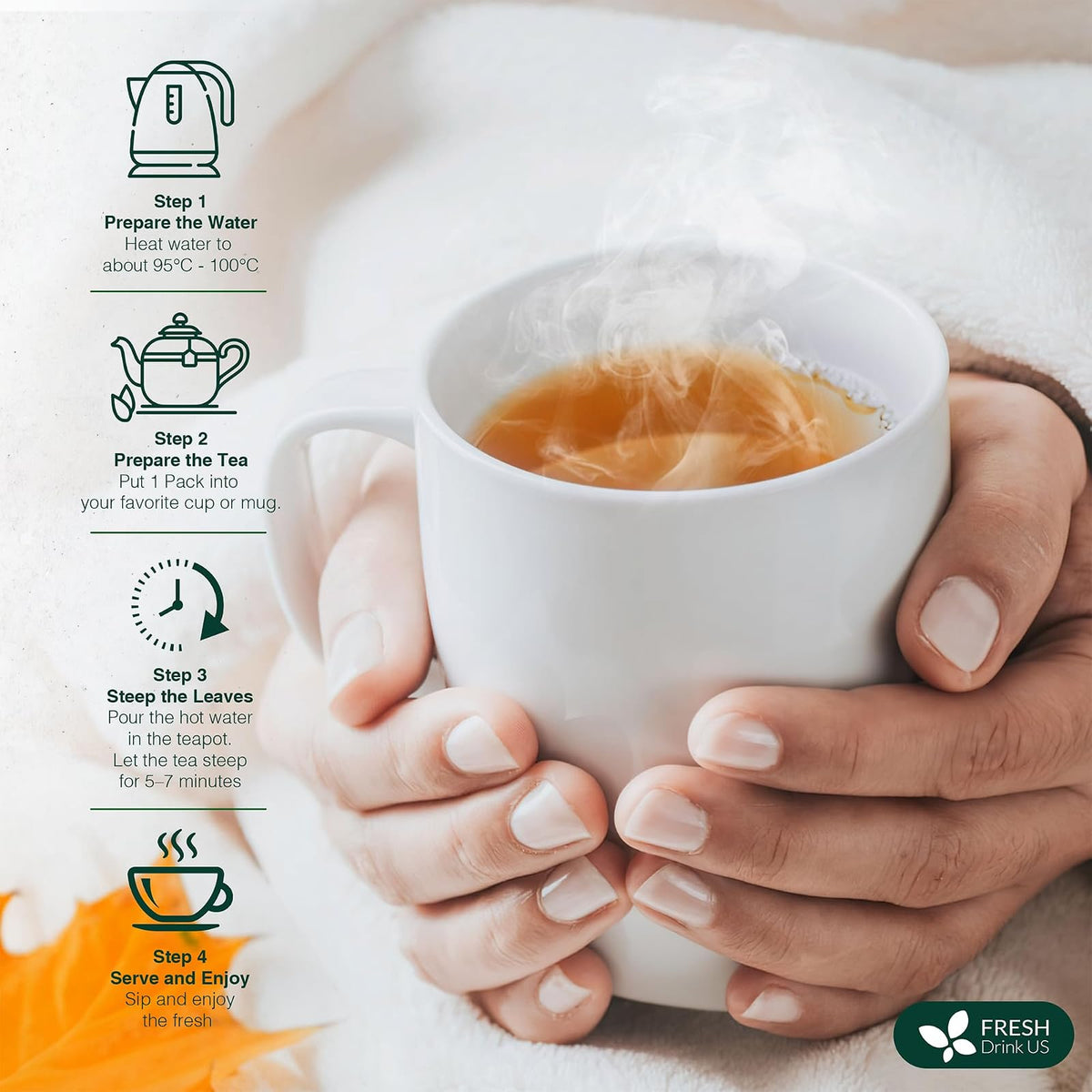herbal detox tea with oregano