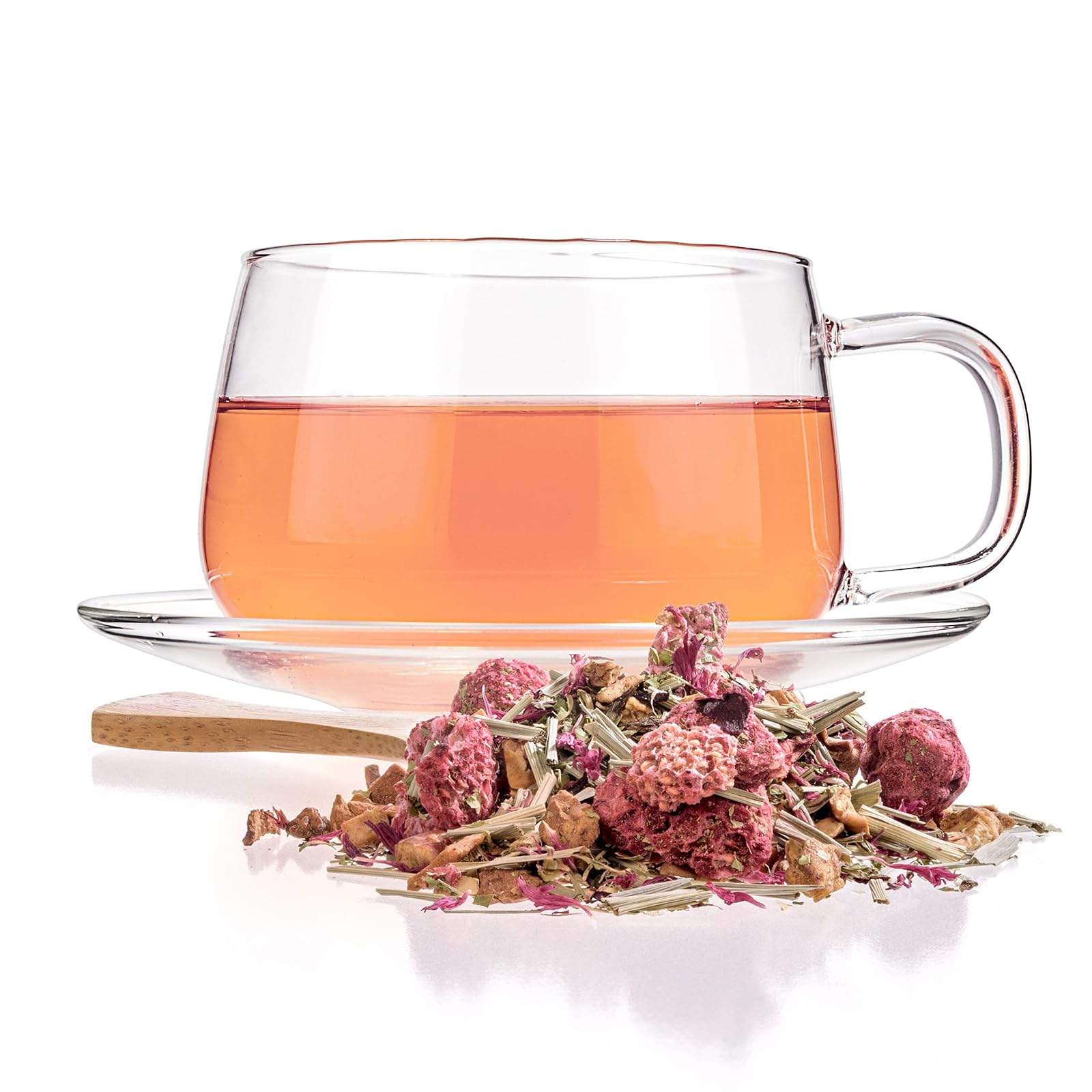 herbal detox tea with raspberry