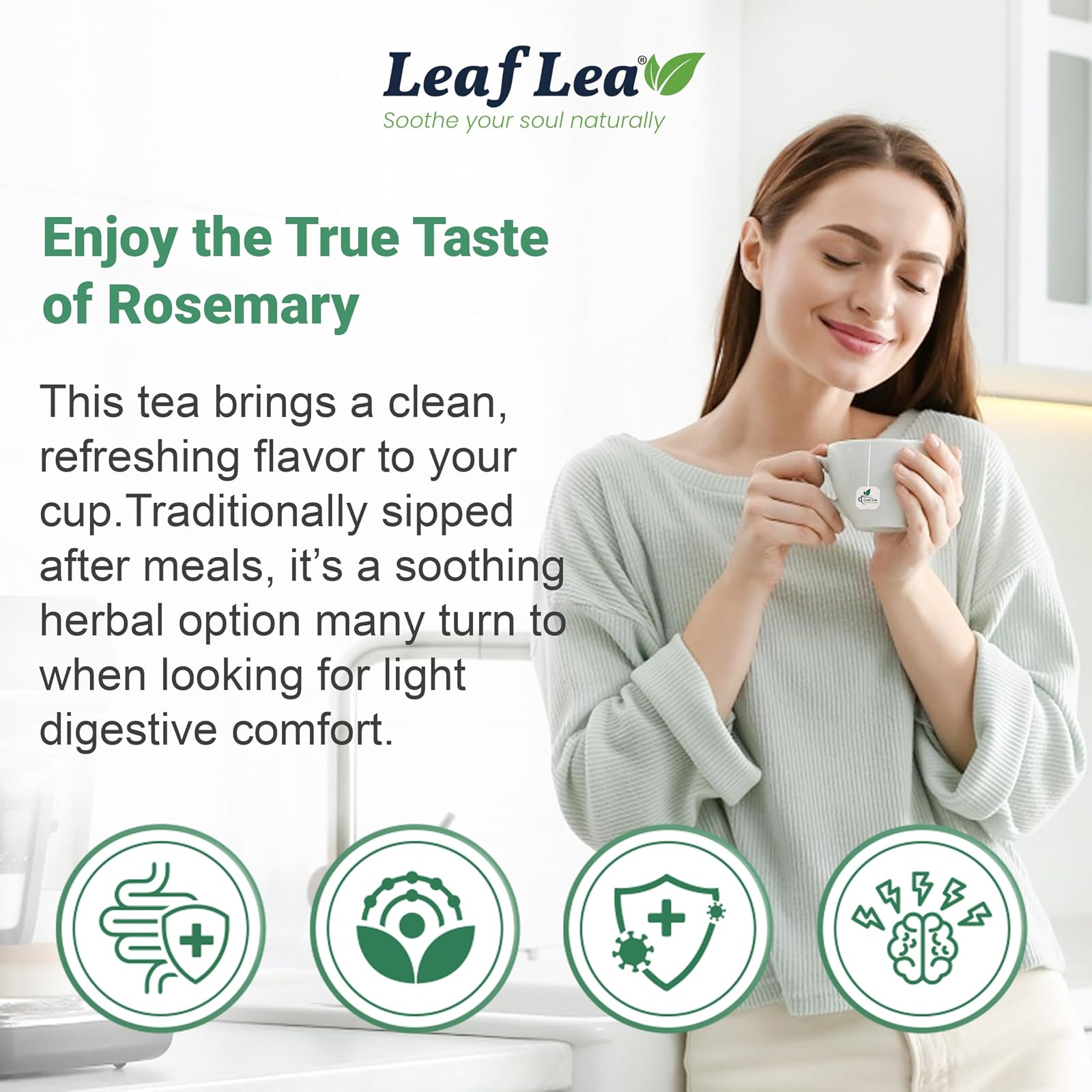 herbal detox tea with rosemary