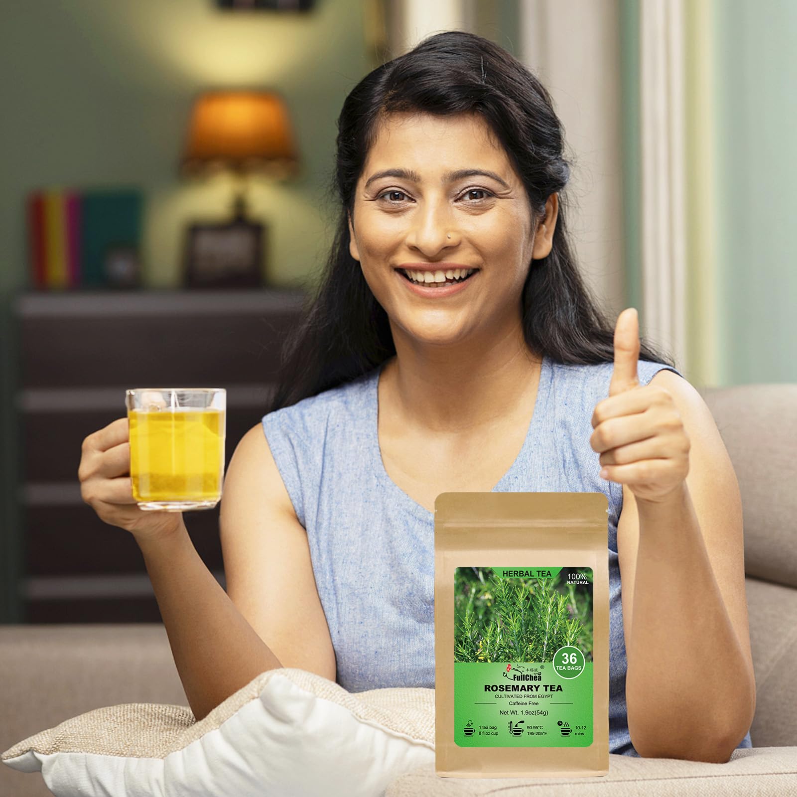 herbal detox tea with rosemary